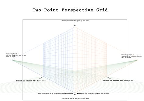 Two Point Perspective Grid
