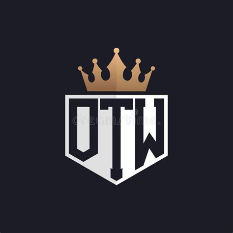 Luxury Otw Logo With Crown Elegant Initials Otw Letter Logo For