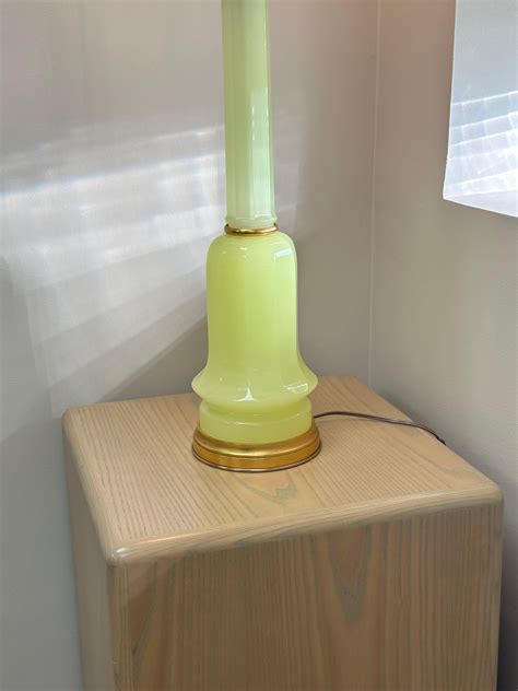 Marbro Lamp Company Uranium Glass Table Lamp At 1stdibs Uranium Lamp