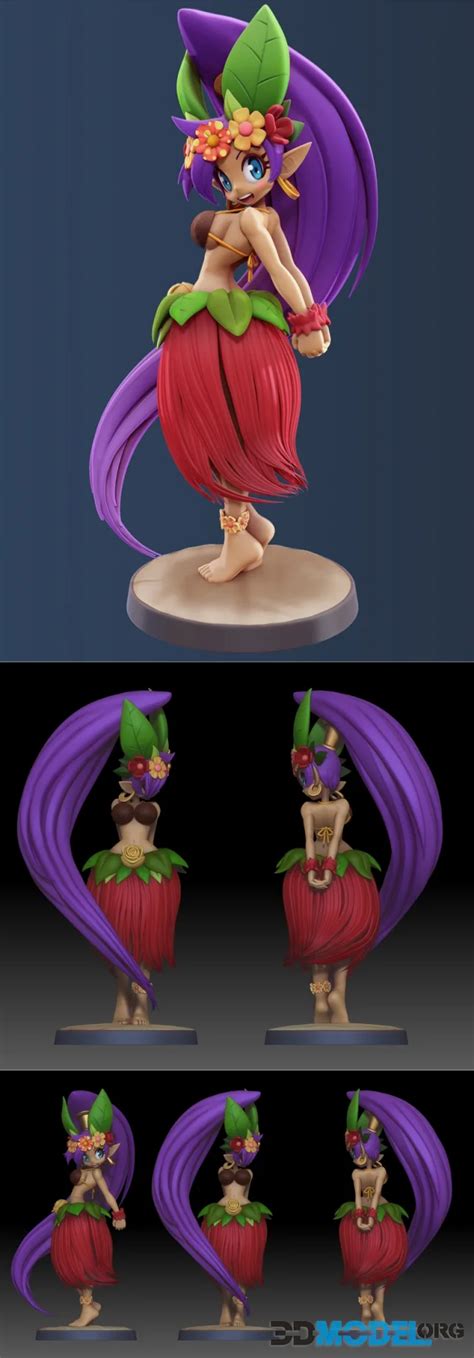 3d Model Shantae Hula Girl Printable