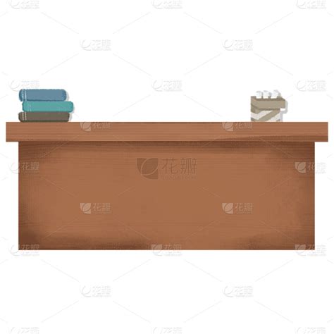 卡通感讲桌元素贴纸