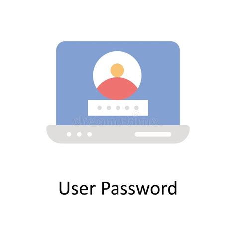 User Password Vector Flat Icon Style Illustration Eps 10 File Stock