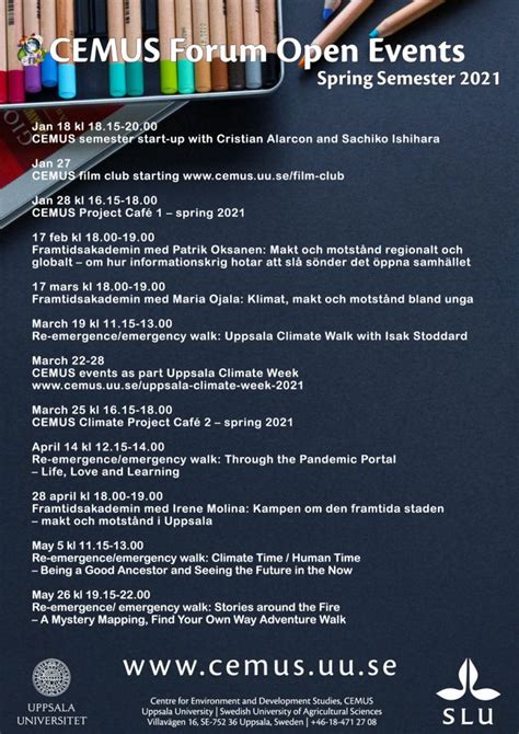 Cemus Forum Open Events Program Spring 2021 Posted Cemus