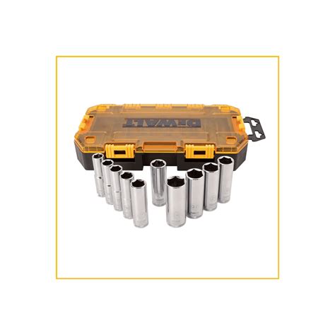 Dewalt 10 Piece 1 2 Drive Deep Metric Socket Set
