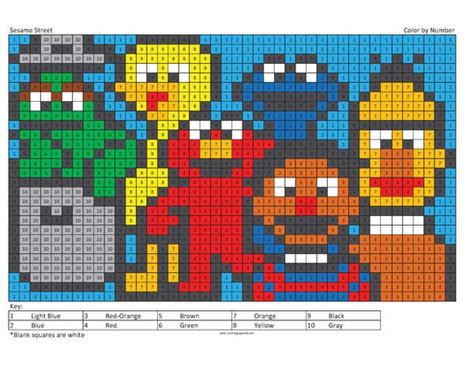 Sesame Street Coloring Pages Numbers 1 [2025]