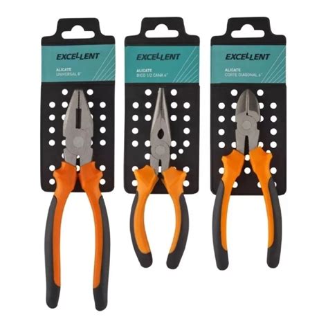 Kit Jogo De Alicates Universal Corte Bico Eda Profissional Shopee Brasil