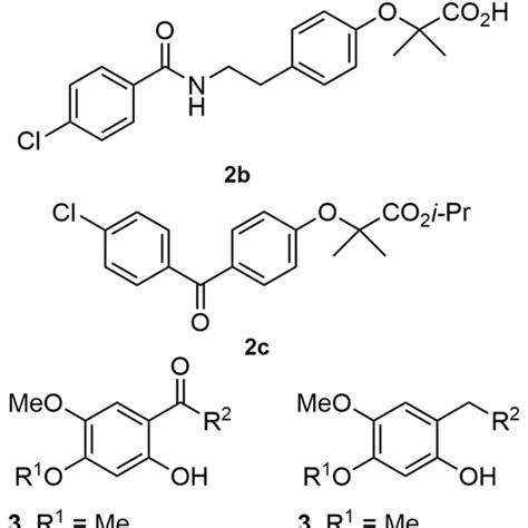 Structures Of α Asarone 1 Clofibrate 2a Bezafibrate 2b
