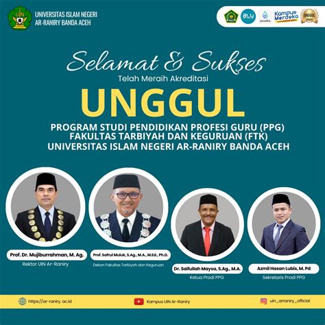 Ppg Uin Ar Raniry Raih Predikat Unggul Lamdik Dorong Standar Pendidikan Berkualitas Kabar