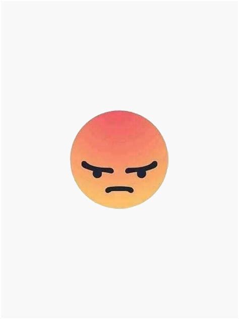 Fb Angry React Sticker For Sale By Pesnella Redbubble