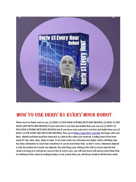 How To Use Deriv Bot Pdf
