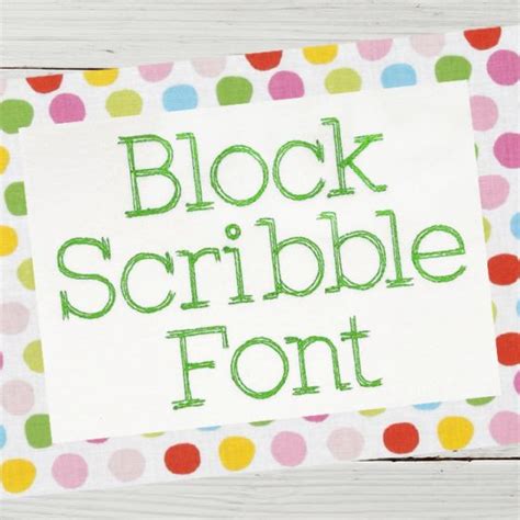 Block Scribble Embroidery Font Machine Embroidery Designs By Juju
