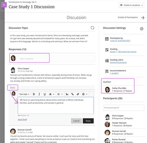 Respond To Discussions