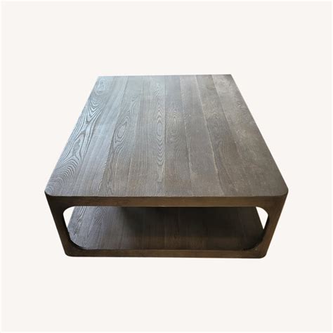 Weathered Oak Rh Oversized Coffee Table Aptdeco