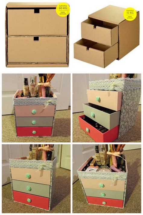 Diy Cardboard Organizer With Drawers At Stacy Bennett Blog