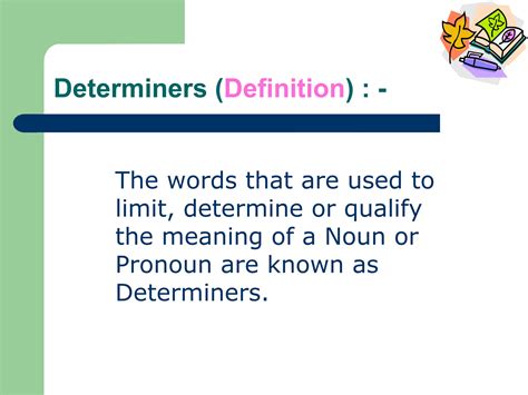 English Language Determiners Class 10 Cbse Ppt