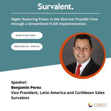 Survalents Benjamin Perez On Flisr Power Restoration Survalent Posted On The Topic Linkedin