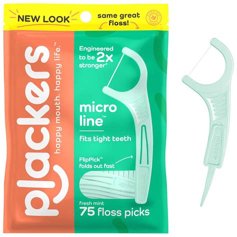 Plackers Dental Flossers Fold Out Toothpick Fresh Mint Flavor Walgreens
