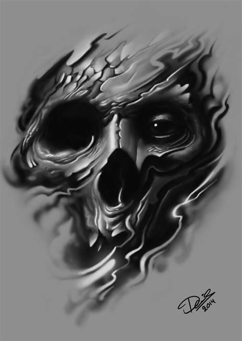 Evil Skull Tattoo Designs