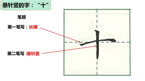 深圳市学校一年级书法第5课《悬针竖、垂露竖的写法》课件21世纪教育网 二一教育