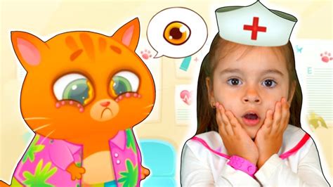 Котик Bubbu захворів та потрапив до лікарні | Арина лікує кошеня Бубу ...