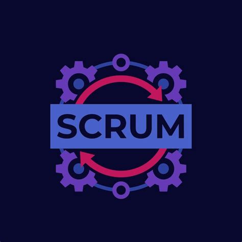 Premium Vector Scrum Process Development Methodology Vector Icon On Dark