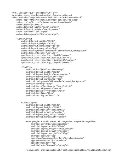 setting up xml pdf
