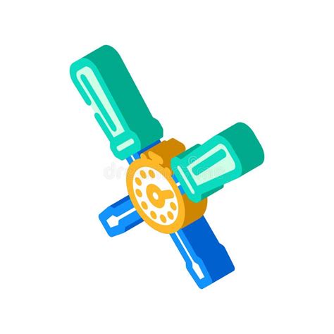 Quick Assembly Product Label Caution Isometric Icon Vector Illustration