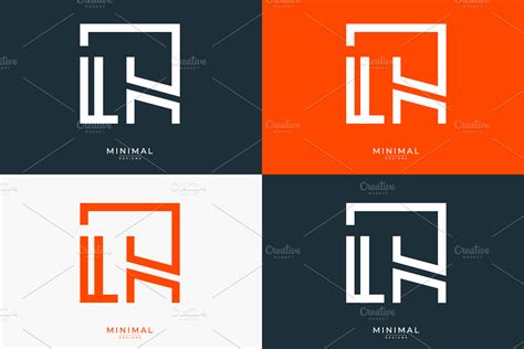 Monogram Icon Logo Lh Branding And Logo Templates ~ Creative Market