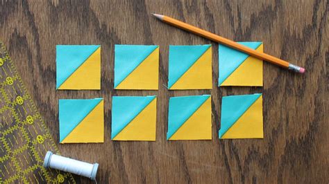 How To Make 8 Triangle Squares At One Time