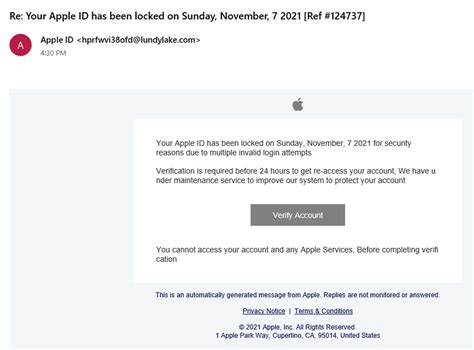 Apple Id Phishing Scams Code Password Reset Email And Fake Security Alert Text Trend Micro News