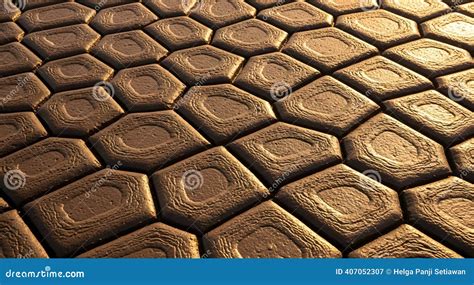 Hexagonal Paving Slabs Seamless Pattern Royalty Free Illustration 141099771