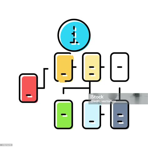 Information Architecture Ux Ui Design Color Icon Vector Illustration