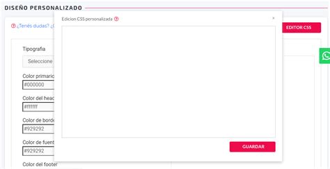 Cómo insertar código CSS en mi Nextiendas