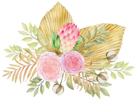 Bouquet Border Banner Frame Label Flower Dried Plants Botanical Nature