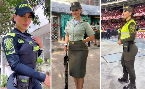 Policía Colombiana Alexandra Narvaez Se Roba Las Miradas En El Os Estadios