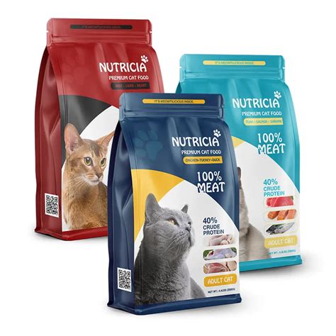 Custom Printed Biodegradable 5kg 10kg Flat Bottom Plastic Cat Litter