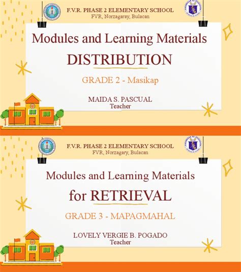 Distribution And Retrieval Of Modules And Learning Materials For Grades