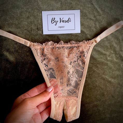 Sexy Crotchless Panties Lingerie With Access Crotchless Nude Open