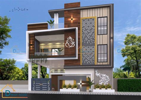 Modern Duplex House Designs 38x40sqft Indian Duplex House Design