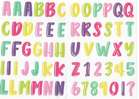 Bubble Letter Stickers At Norma Plouffe Blog