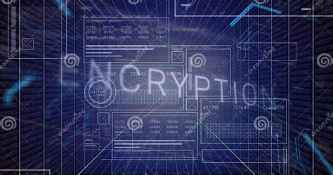 Image Of Encryption Text And Lights Over Data Processing On Interface