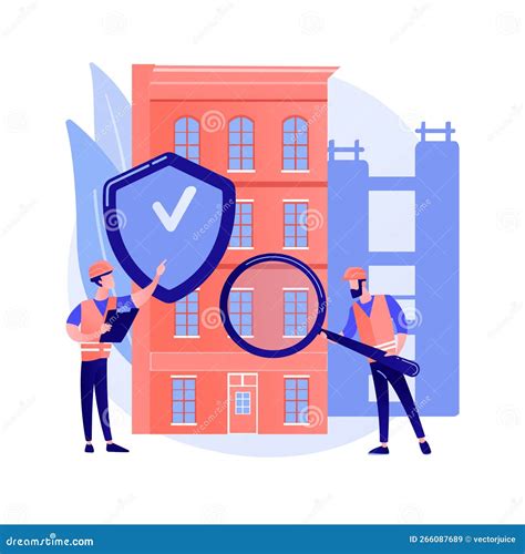 Building Safety Abstract Concept Vector Illustration Stock Vector