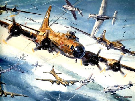 Vol02 Aviation Art Of World War Ii Air Combat Aircraft 1024x768 For