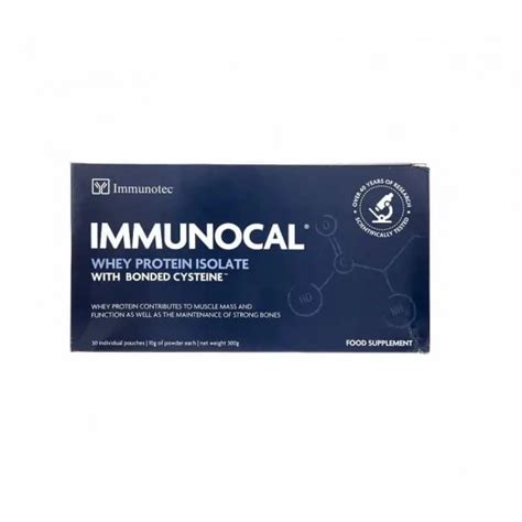 Immunotec Immunocal Whey Protein Isolate With Bonded Cystein 30 Sachets
