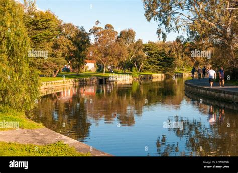 Along The Elwood Canal In The Southeastern Suburbs Of Melbourne
