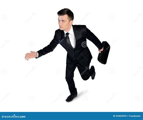 Business Man Running Stock Image Image Of Busy Active 49403593