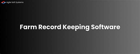 Farm Record Keeping Software