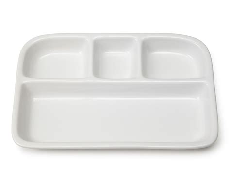 Uncommon Goods Stoneware Tv Dinner Trays Set Of 2 Ceramic Plate