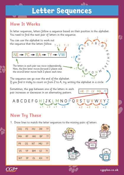 11 Letter Sequences Year 4 Cgp Plus