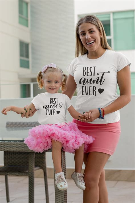 Tía Y Yo Camisas A Juego Tía Y Sobrina Mejor Tía Nunca Tía Etsy
